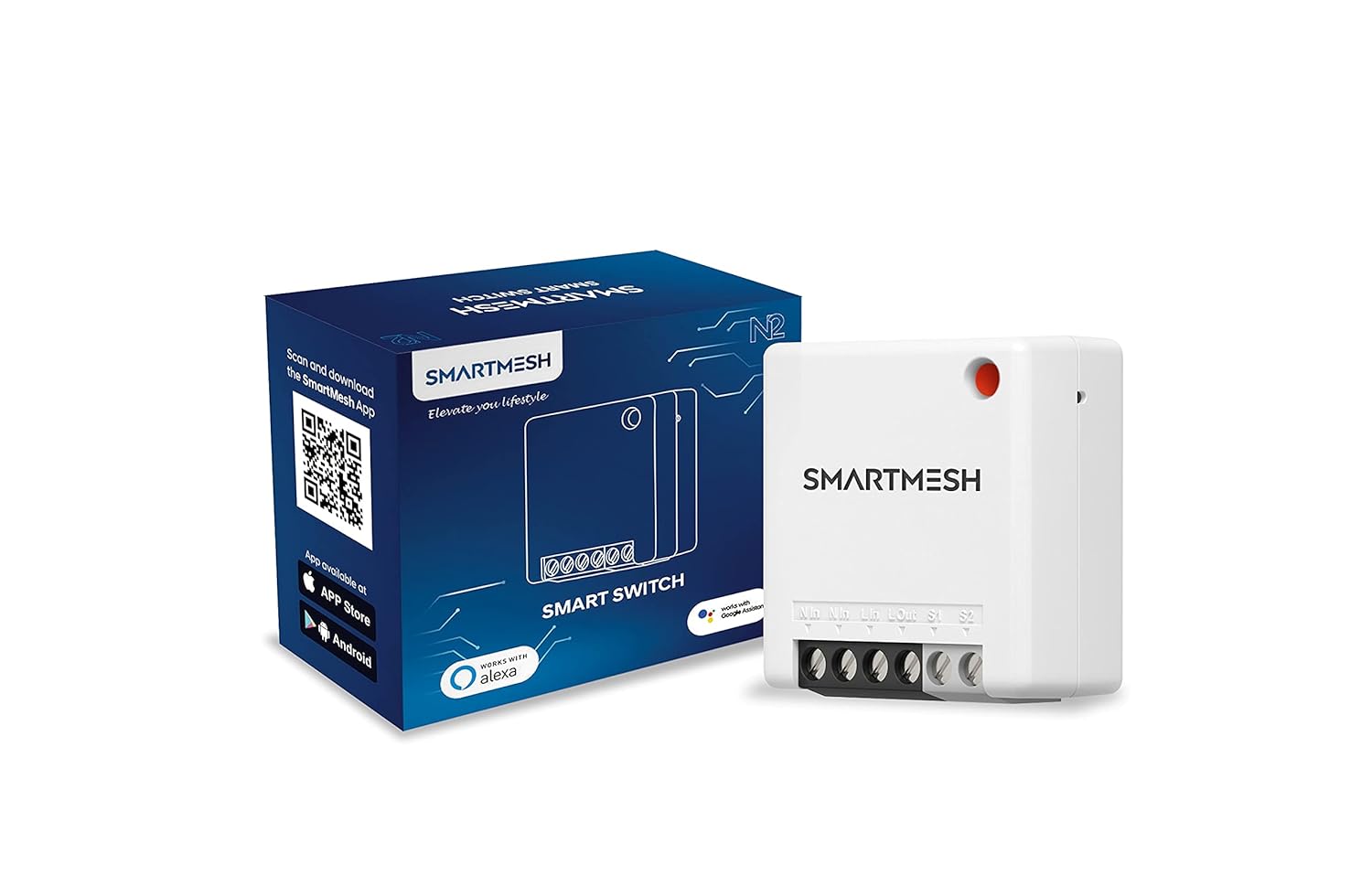 SmartMesh Retro-fit WiFi 2 Node Smart Switch Module for Home Automation ...