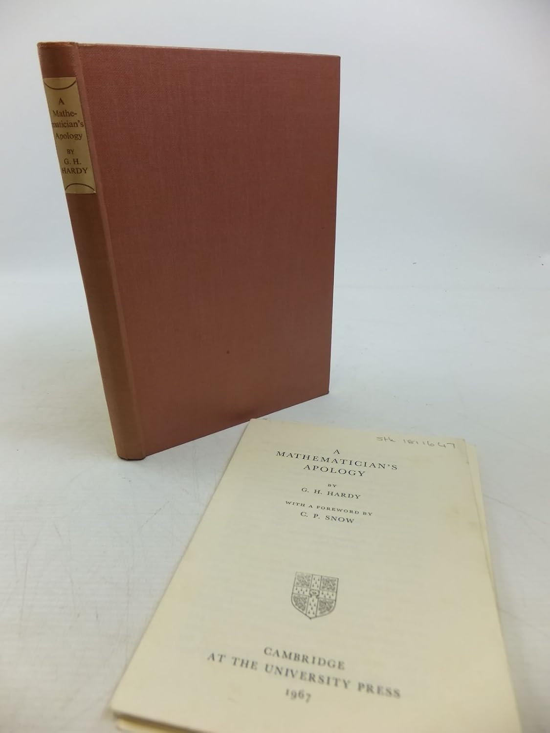 A Mathematician''s Apology: G. H. Hardy: Amazon.com: Books