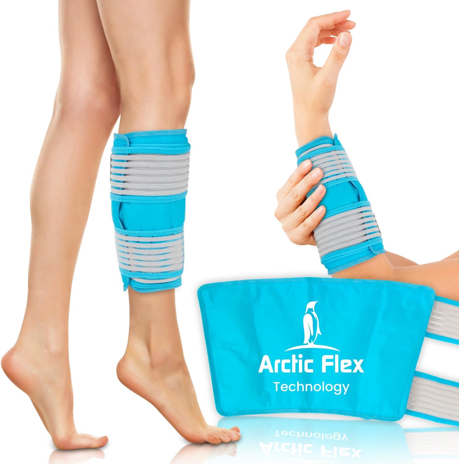 Amazon.com: Vive Calf & Shin Ice Pack Wrap (Single) - Extra Strength ...