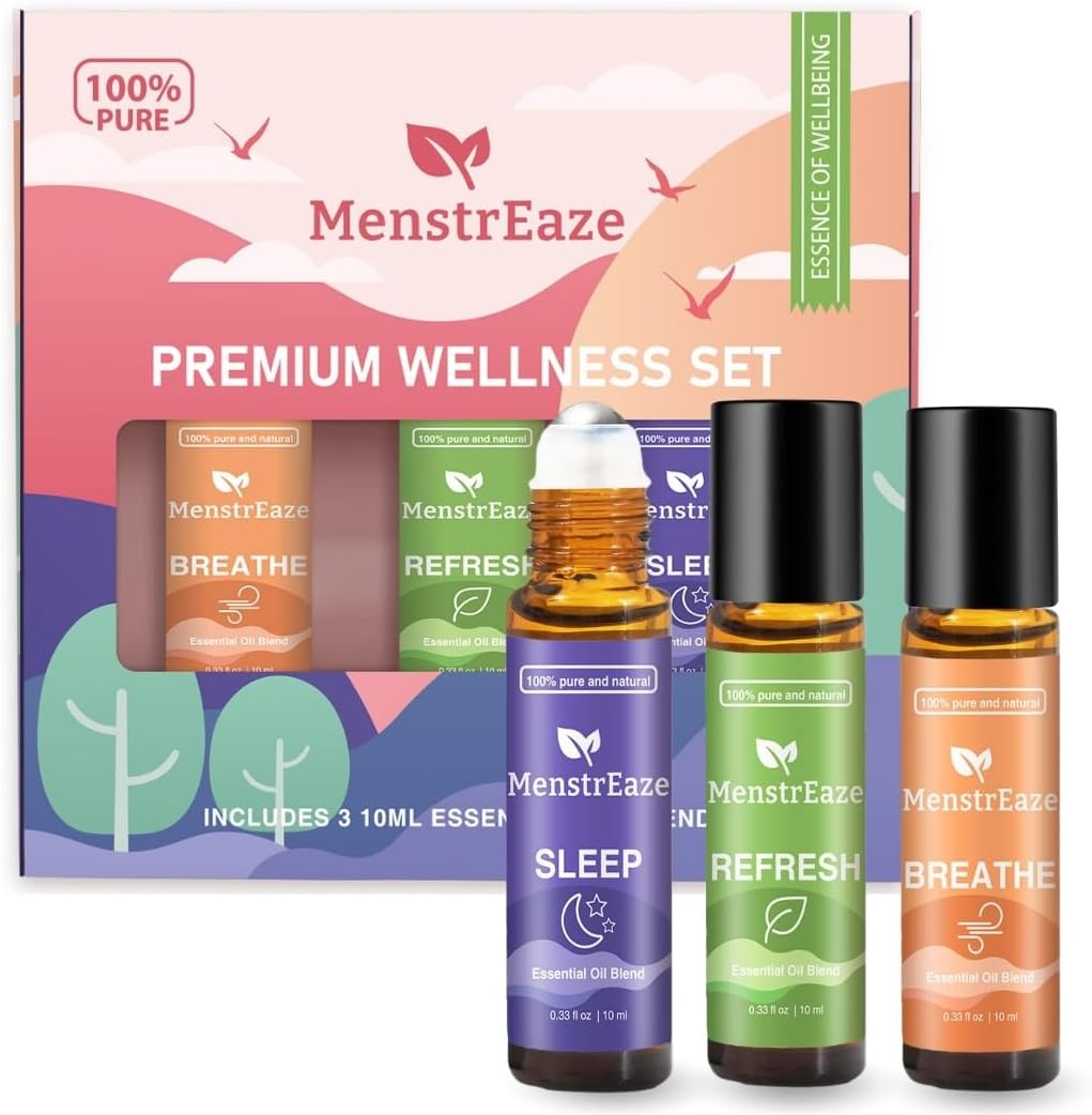 Amazon.com: Therapeutic Grade Essential Oils Roll-On Set (Refresh, Breathe, Sleep), Natural ...