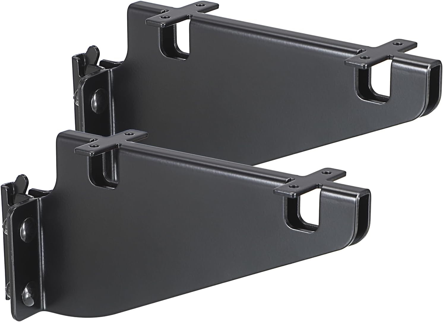 Amazon.com: Sumnacon E Track Shelf Bracket 2 Pcs Heavy Duty Fixed Shelf ...
