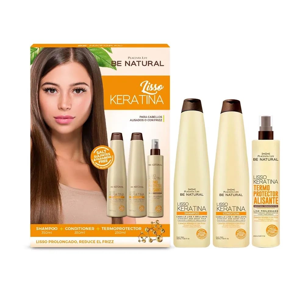 Amazon.com : PLACENTA LIFE Termoprotector Alisante Lisso Keratina Be ...