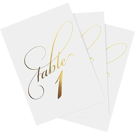 Amazon.com: UP THE MOMENT Black Wedding Table Numbers, 1-25 ...