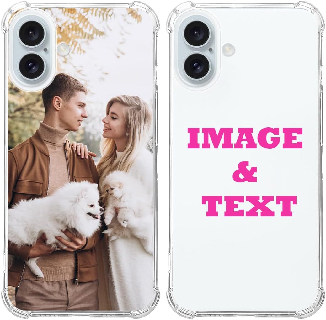 Amazon.com: Personalized Customized Phone Case for iPhone 17 16e 15 14 ...