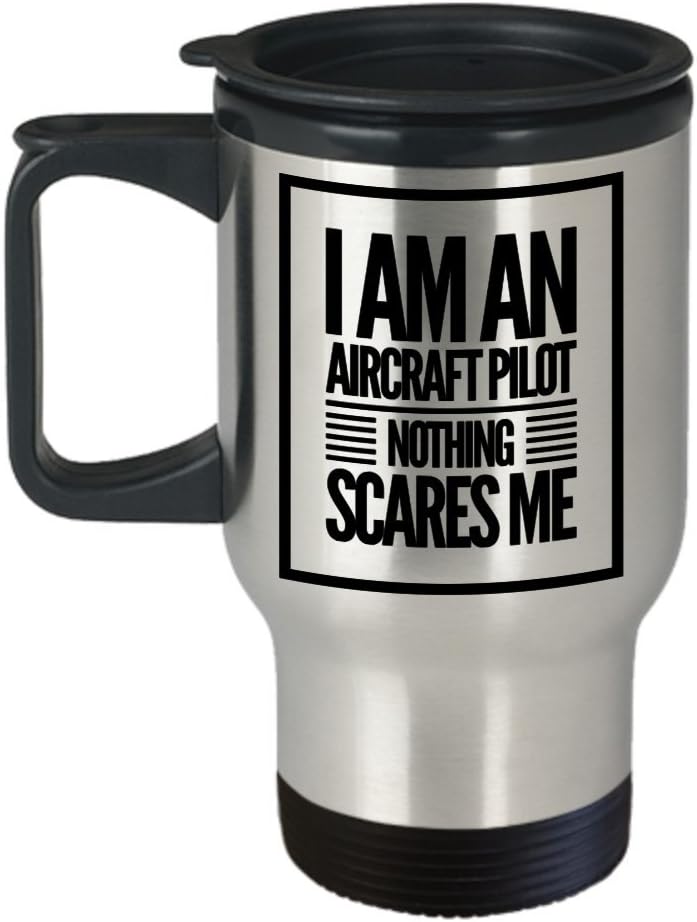 Amazon.com: Funny Gag Pilot Travel Coffee Mug - I AM An Aircraft Pilot ...