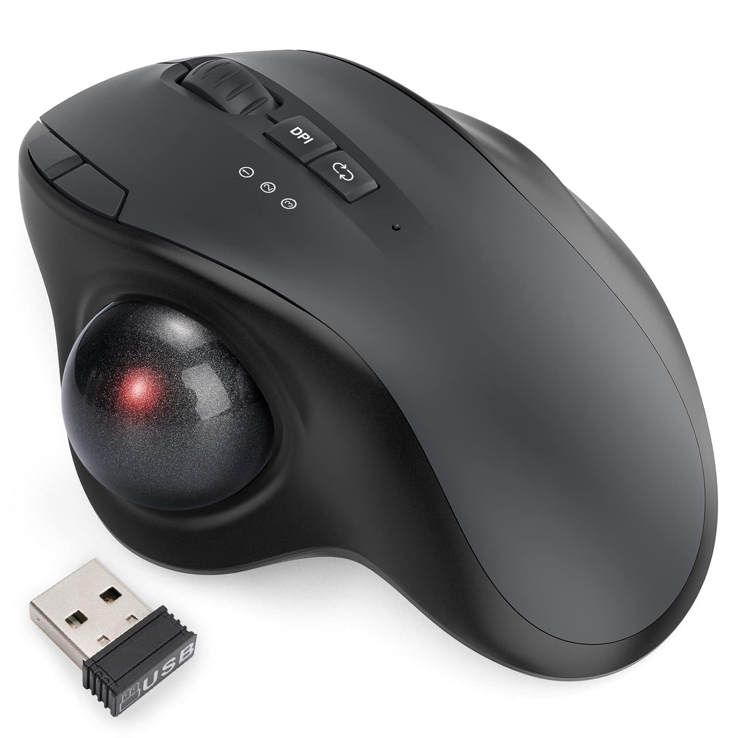 Amazon.in: Buy seenda Wireless Trackball Mouse, Rechargeable Ergonomic ...