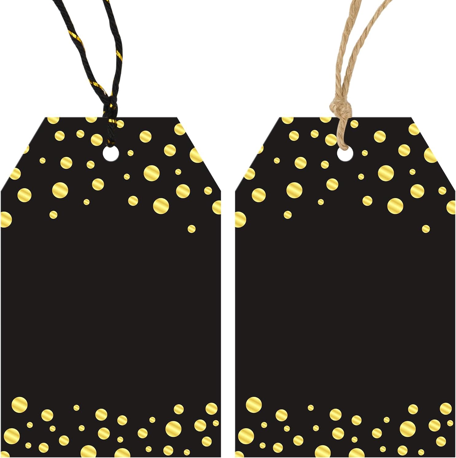 Amazon.com: Anwyll Gift Tags with String - 100Pcs Gold Foil Metallic ...