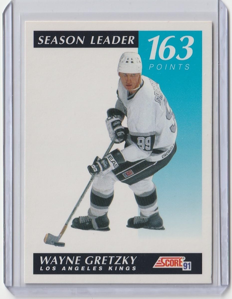 1991-92 Wayne Gretzky Hockey Card - Score Canadian Season Leader #296 ...
