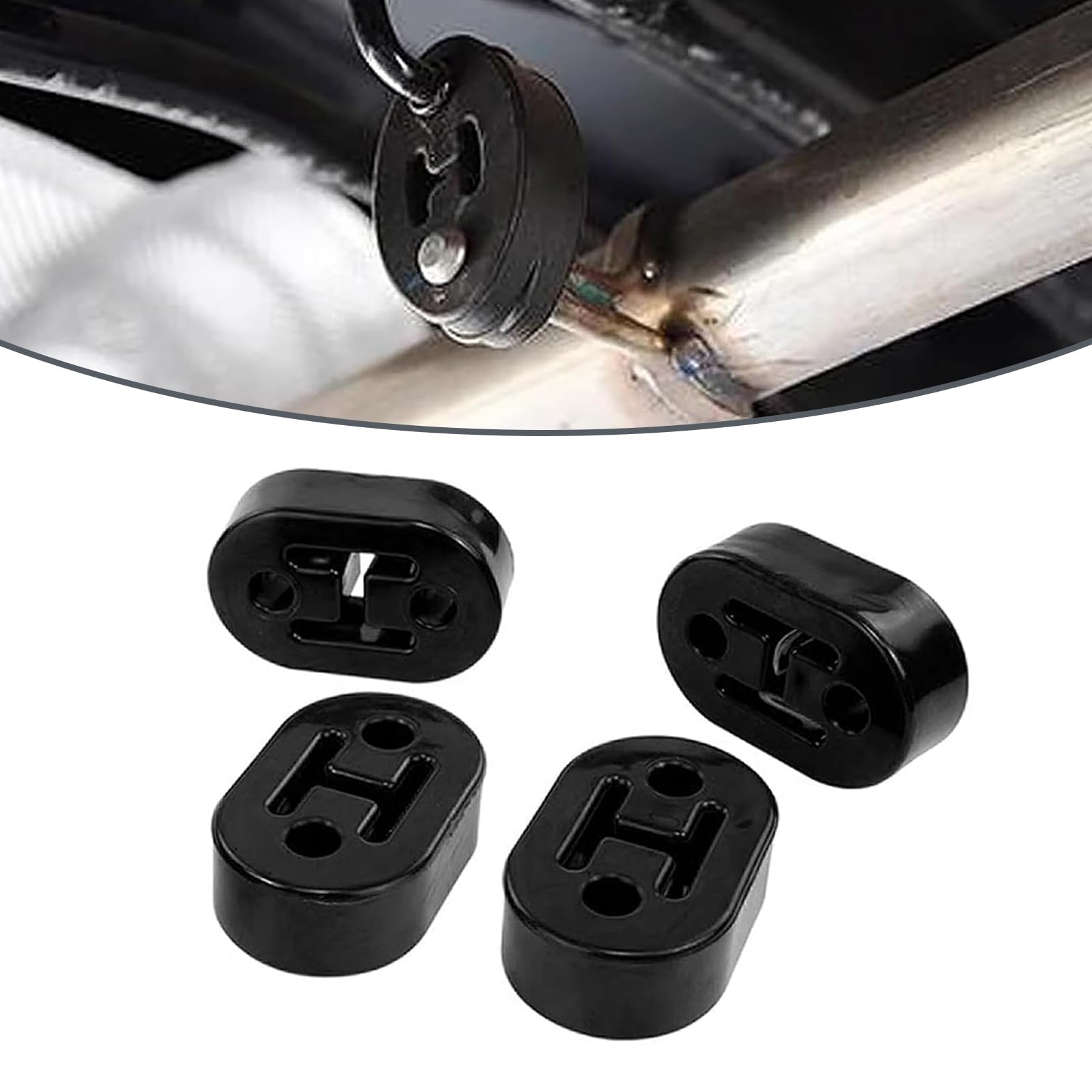 Snapklik.com : Crynod Pack-4 Car Exhaust Pipe Support Hanger Bracket ...