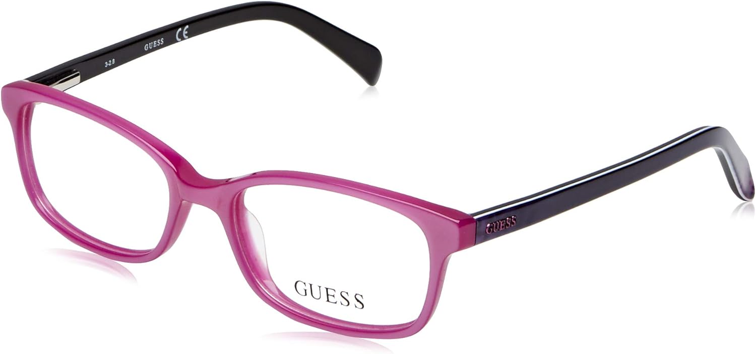 Guess GU9158 Eyeglass Frames - Shiny Violet Frame, 46 mm Lens Diameter ...