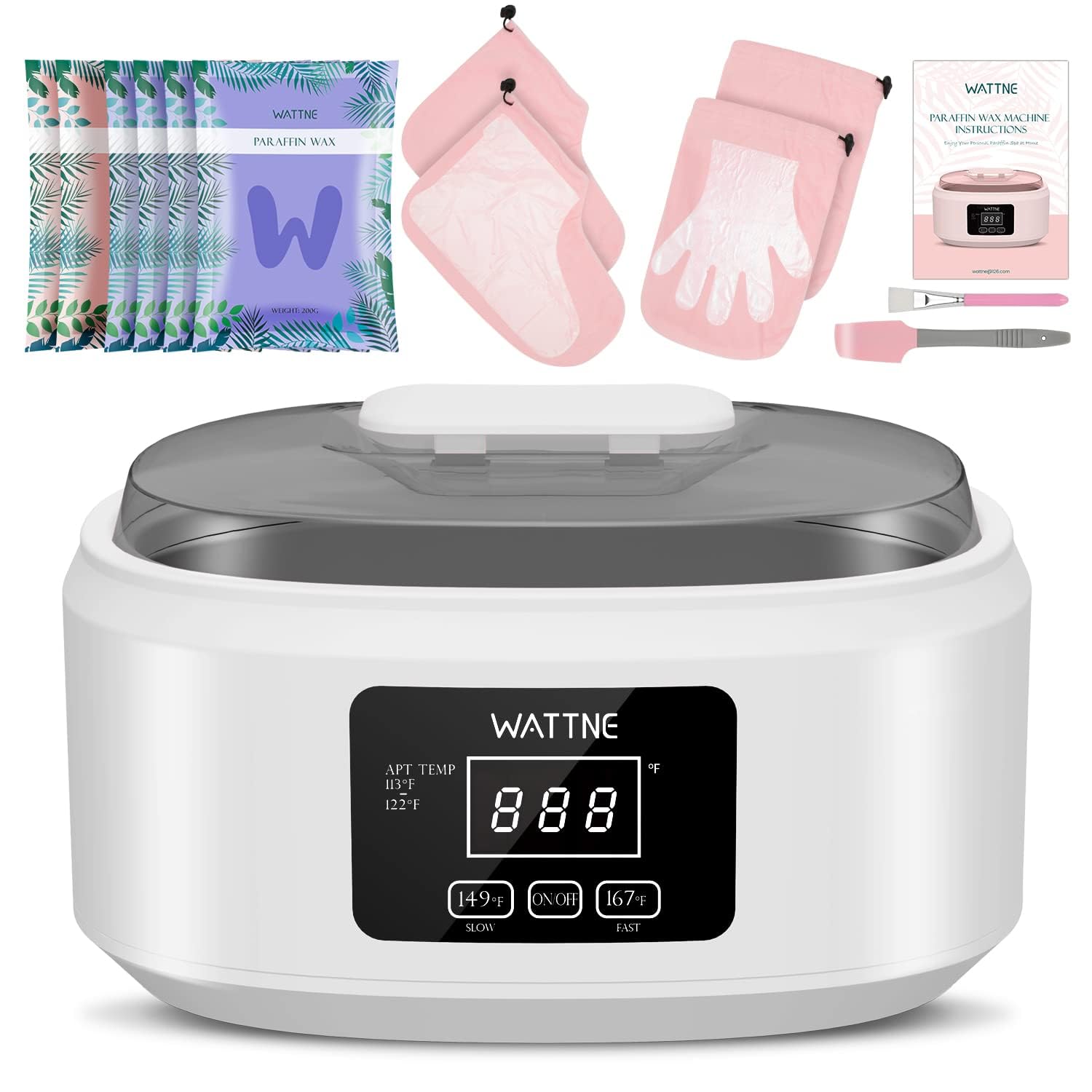 Wattne Paraffin Wax Machine for Hand and Feet -Paraffin Wax Warmer ...