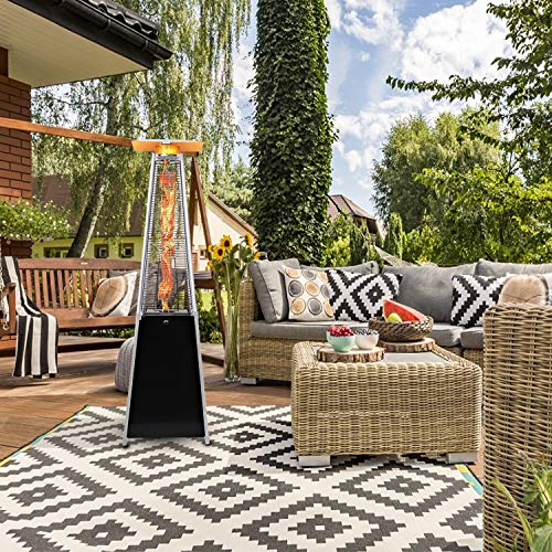 Patiomore Outdoor Patio Propane Heater, Pyramid Patio Tall Standing ...