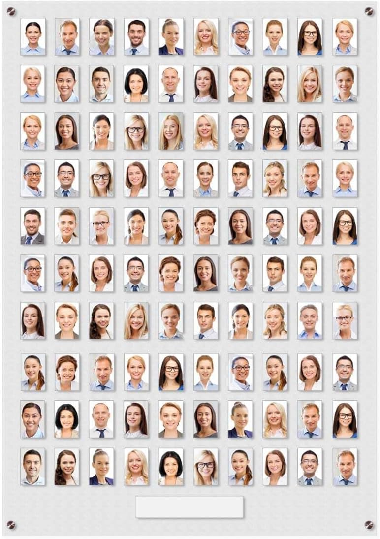 Get Acrylic Photo Frames - Frosted Clear 100 Pocket Image Staff ...