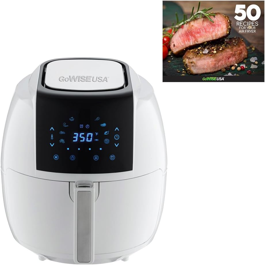 Amazon.com: GoWISE USA XL 8-in-1 Digital Air Fryer with Recipe Book, 5. ...