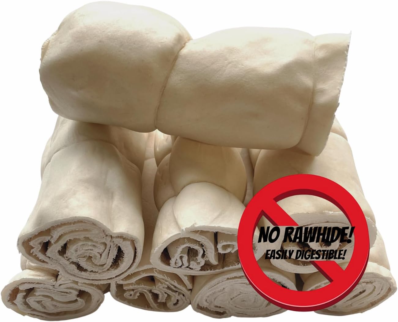 Premium Jumbo Beef Cheek Rolls Dog CHEW Treat - *(Original 8 Pack, 6 ...