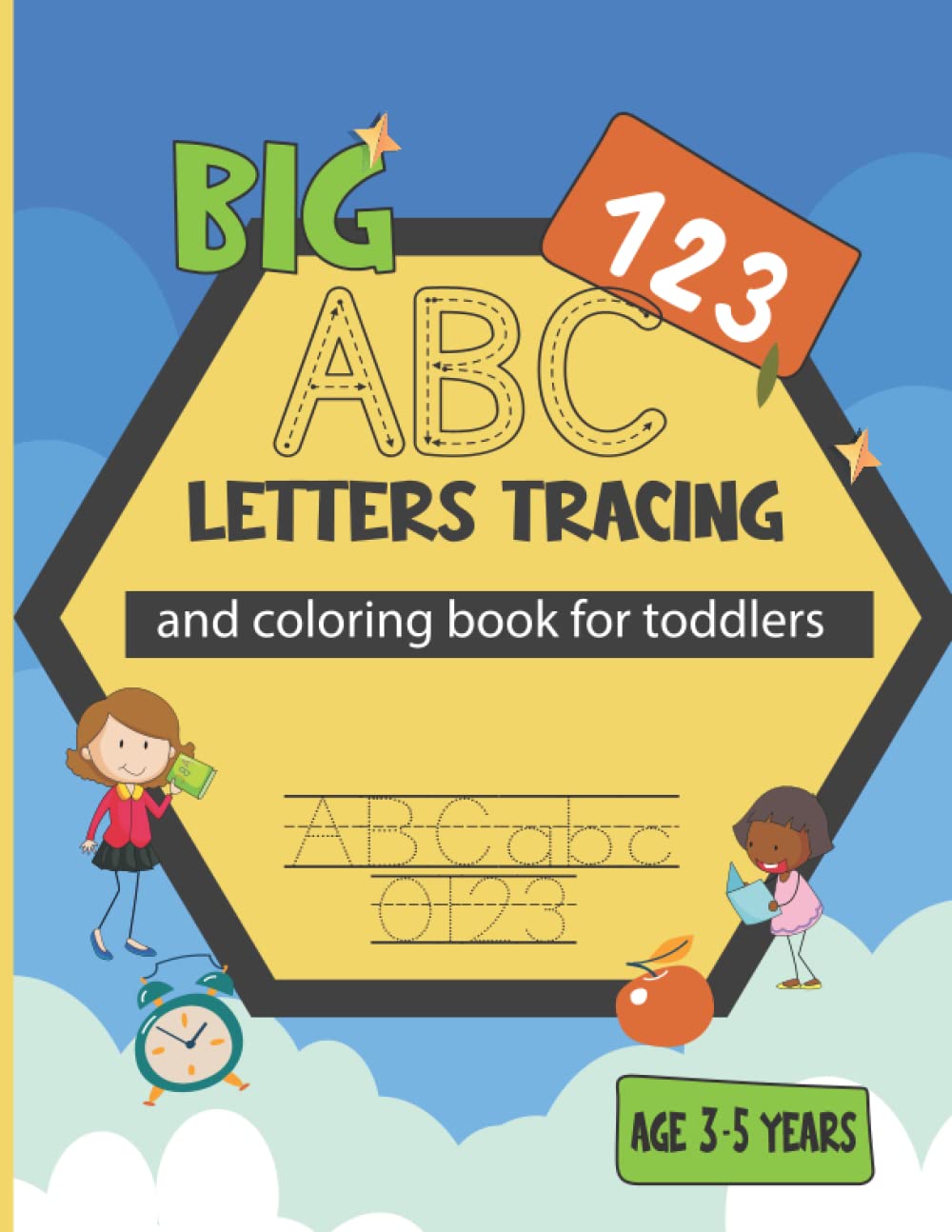Buy Big ABC Letters Tracing and Coloring Book For Toddlers Age 3-5 ...