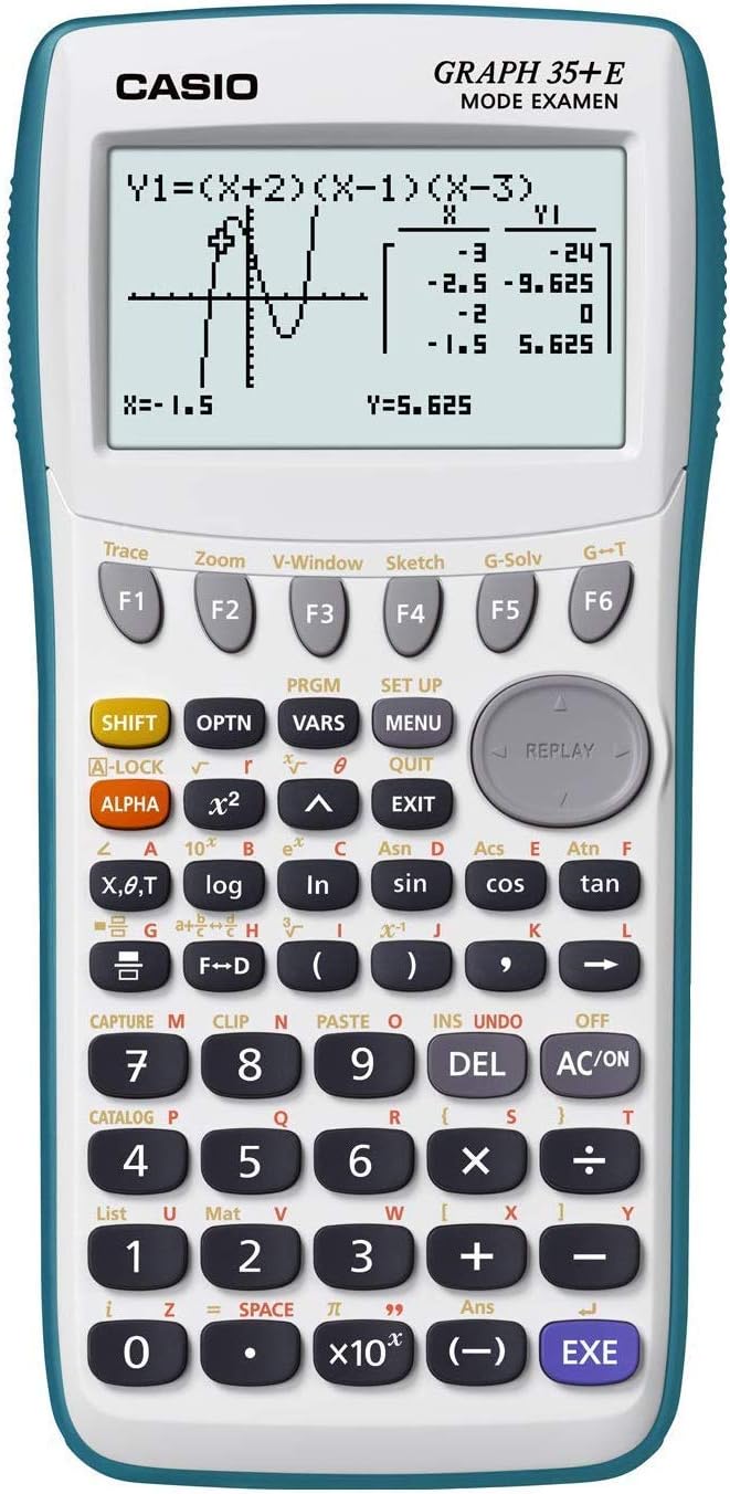 Casio Graph 35+ E Calculatrice graphique USB avec mode examen : Amazon ...
