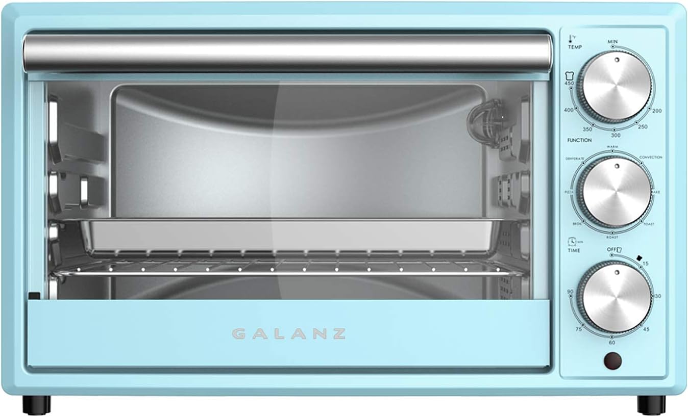 Amazon.com: Galanz GRH1209BERM151 Retro Toaster Oven, True Convection ...