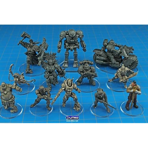 Snapklik.com : LITKO Clear Round Miniature Bases 1.5mm Thick Circular ...