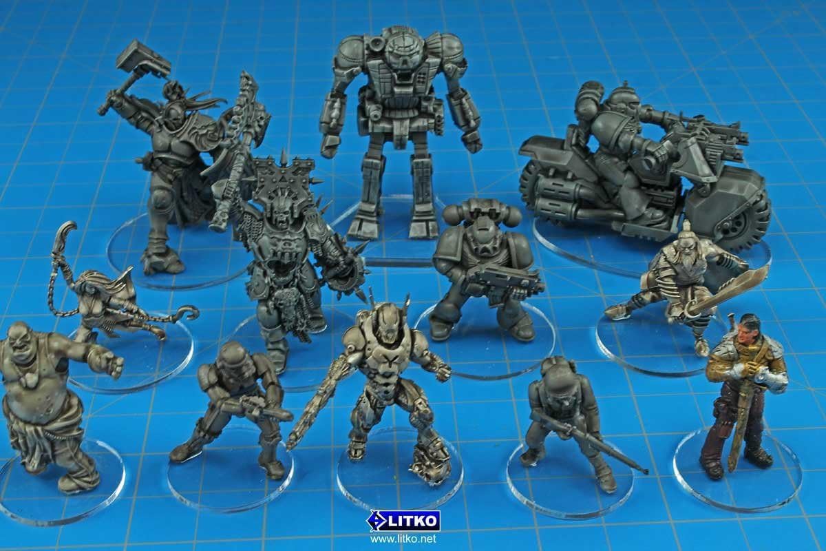 Snapklik.com : LITKO Clear Circular Miniature Bases 1.5mm Thick Round ...