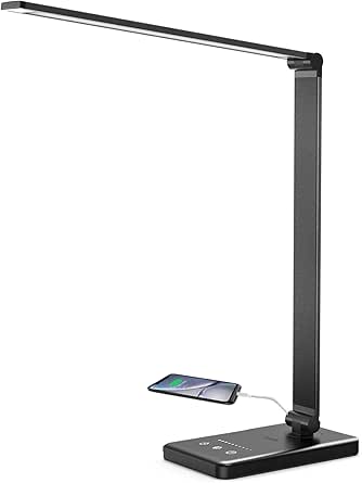 Lacmisc bureaulamp LED 6W kantoor tafellamp 5 kleuren en 10 ...