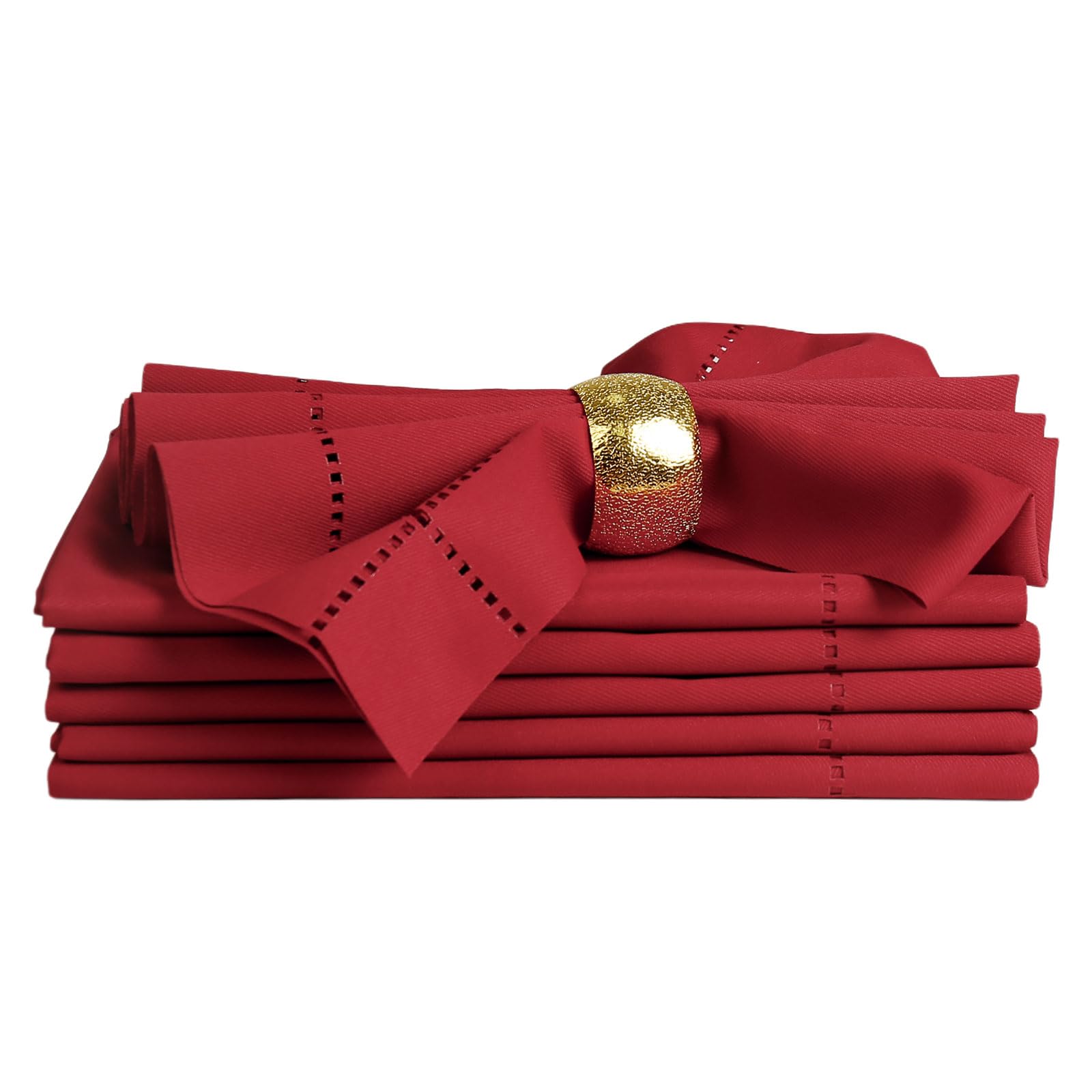Amazon.com: 2024 New Wine Red Cloth Napkins Set of 6, Handcrafted from ...