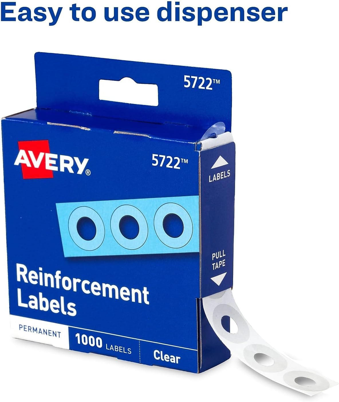 Snapklik.com : Avery Self-Adhesive Hole Reinforcement Stickers, 1/4 ...