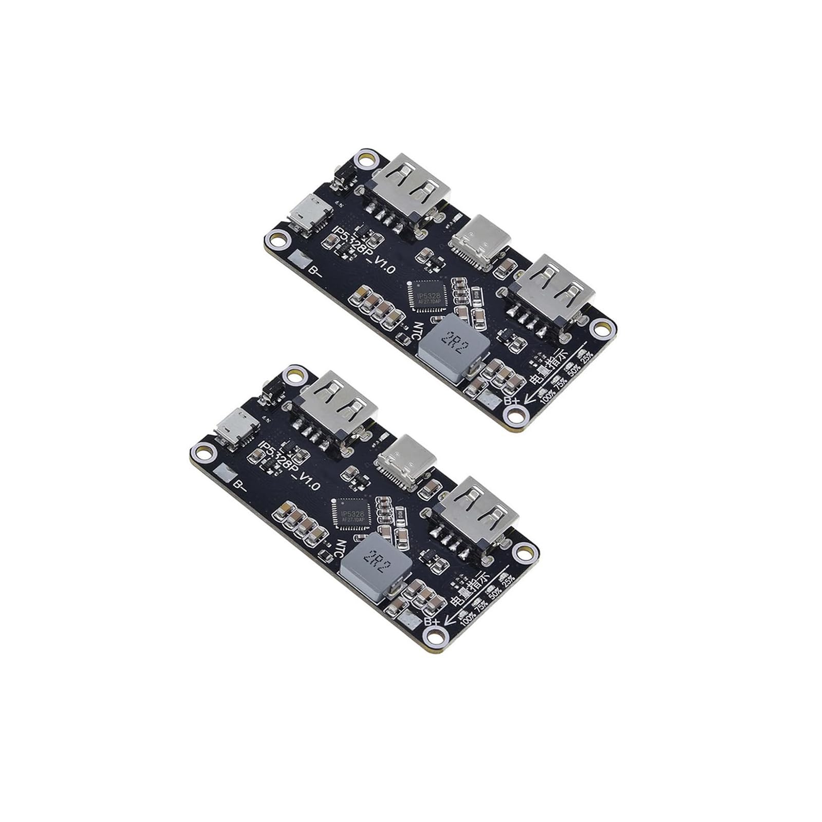 2 Pieces IP5328P Dual USB Battery Fast Charging Modules, Bidirectional ...
