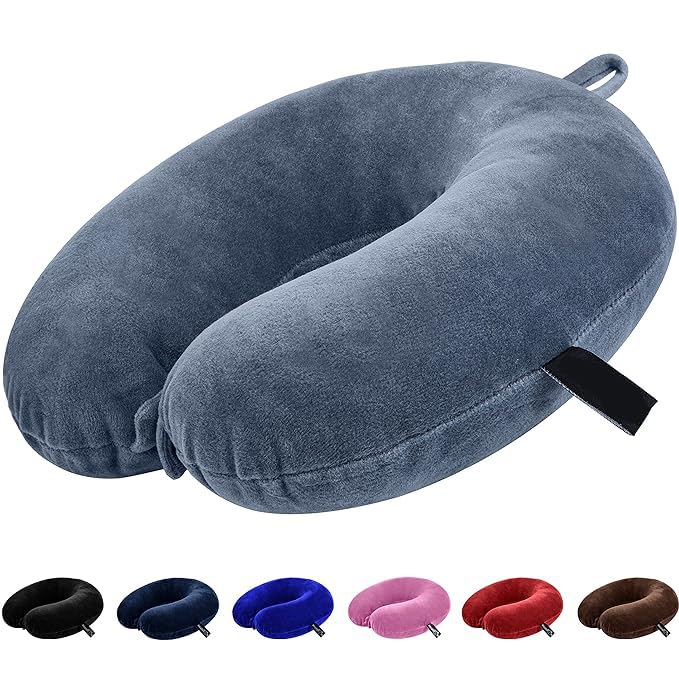 Buy BigPlayer Grey Neck Pillow Adjustable 360 Degree Support for ...