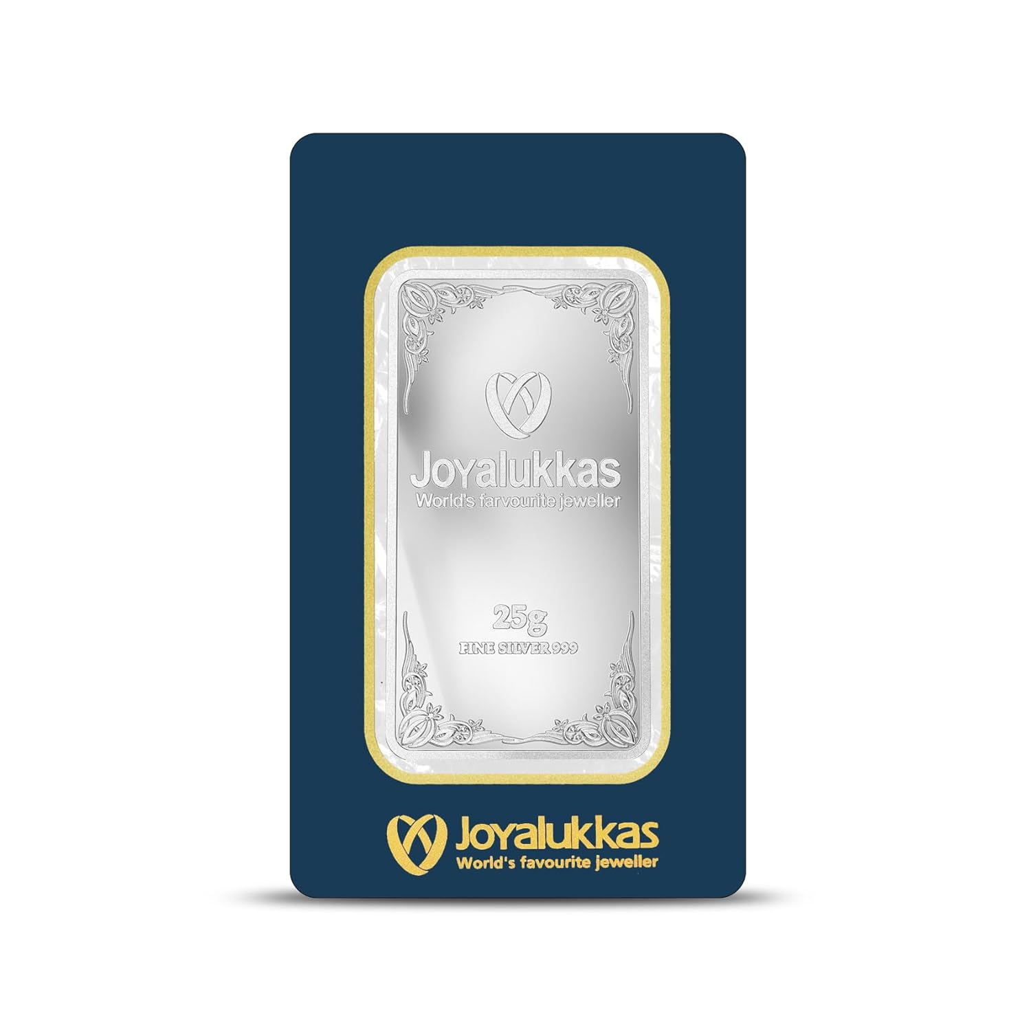 Joyalukkas 25 Gram (999 Purity) Blister Packed Silver Bar : Amazon.in ...