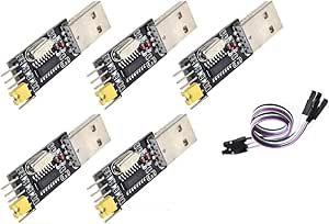 TECNOULAB 5pcs USB to TTL Converter UART Module CH340G CH340 3.3V 5V ...