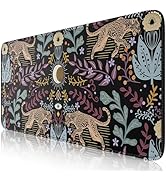Amazon.com : iLeadon Large Boho Desk Mouse Pad Mat,Computer Desk Cover ...