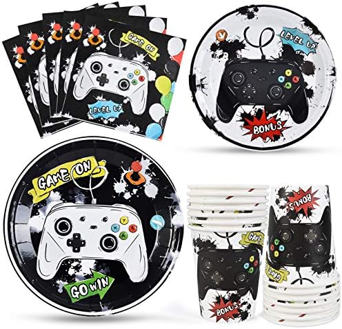 Video Game Themed Party Packs, 113pcs Video Game Birthday Decorations ...