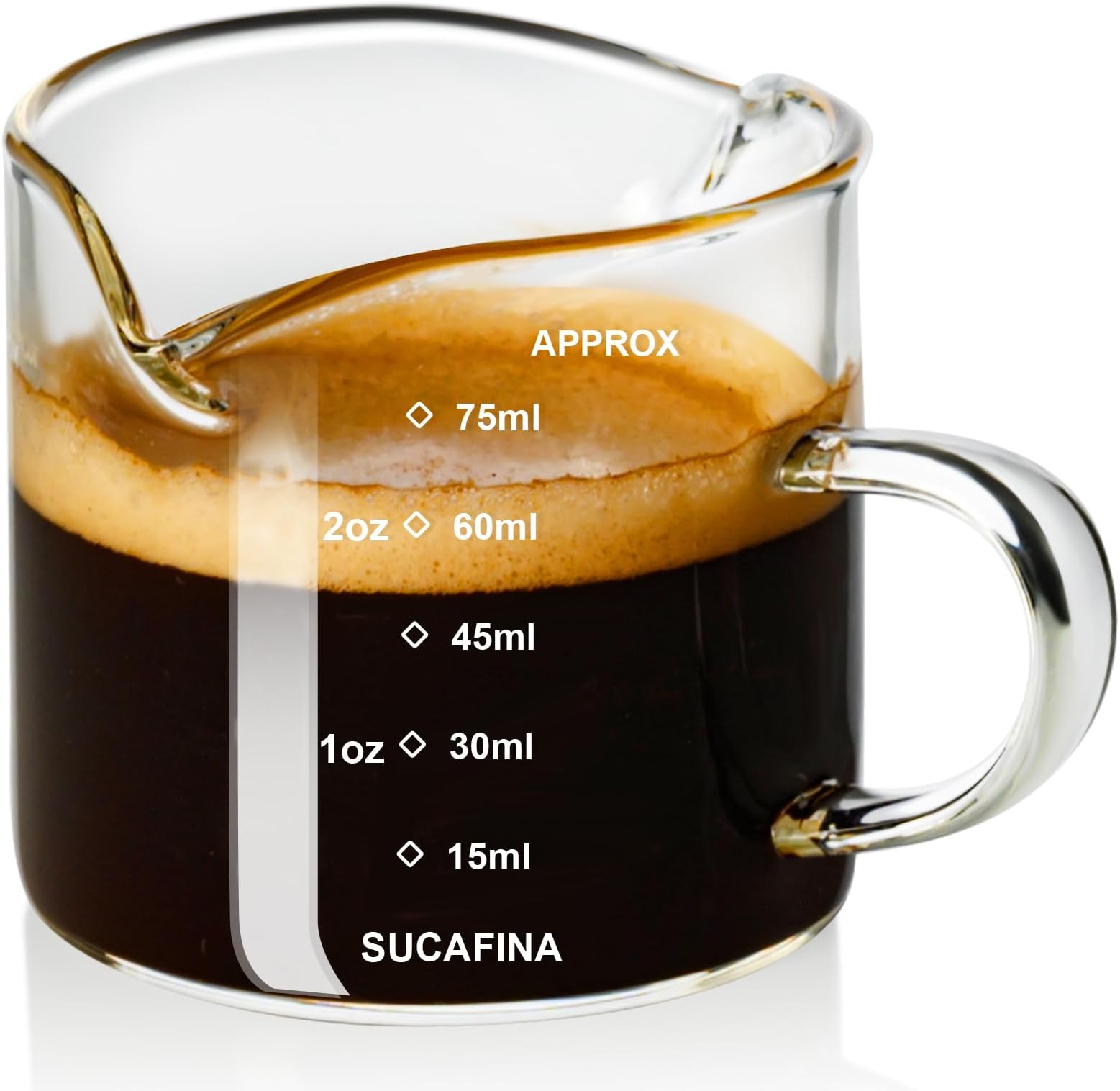 Amazon.com | 3oz Espresso Measuring Glass by Barista Basics I Espresso ...