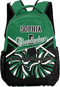Amazon.com | SunFancyCustom Cheer Cheerleader Black Green White ...
