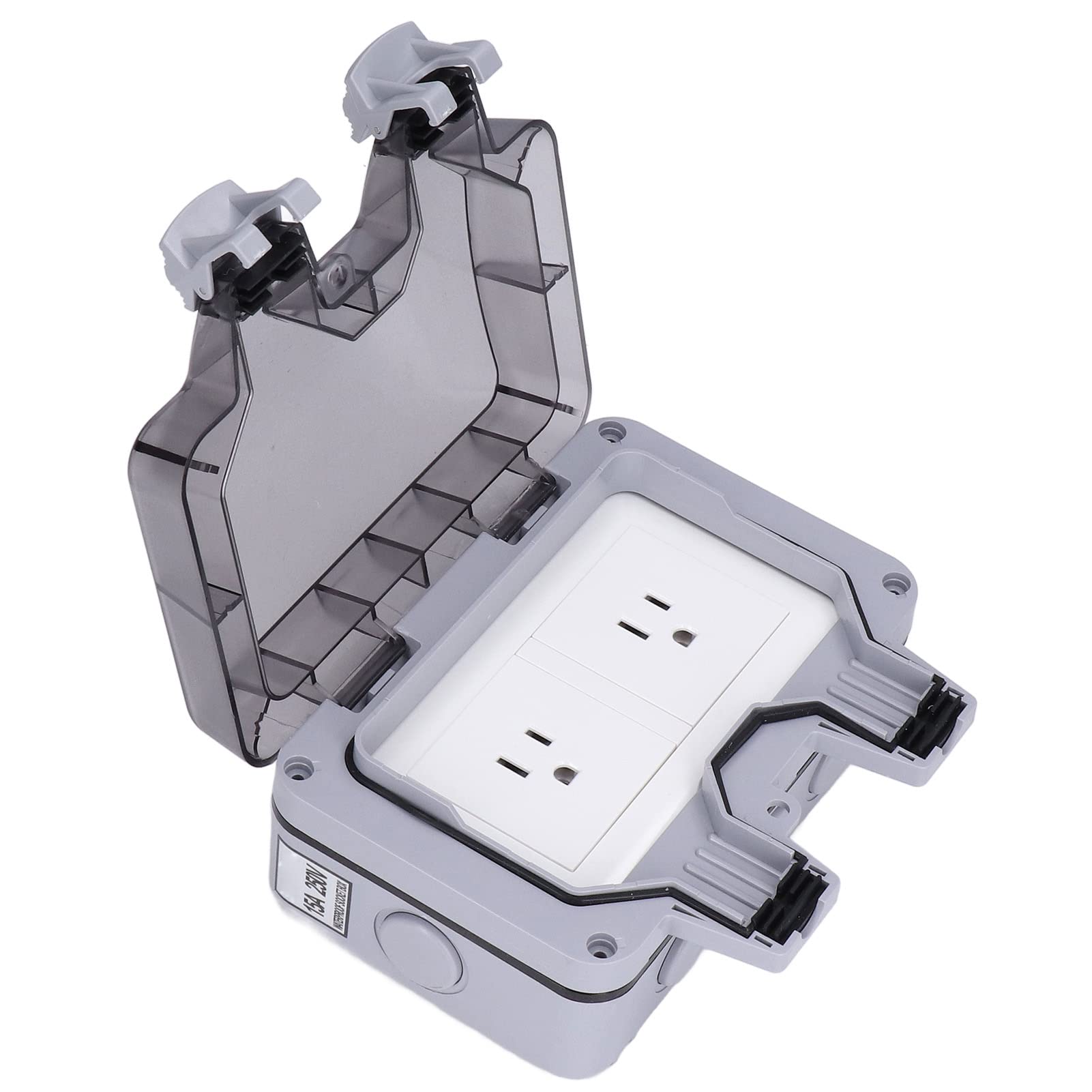 Buy Weatherproof Wall Socket Box, Vertical Install Safe US Style IP66 ...