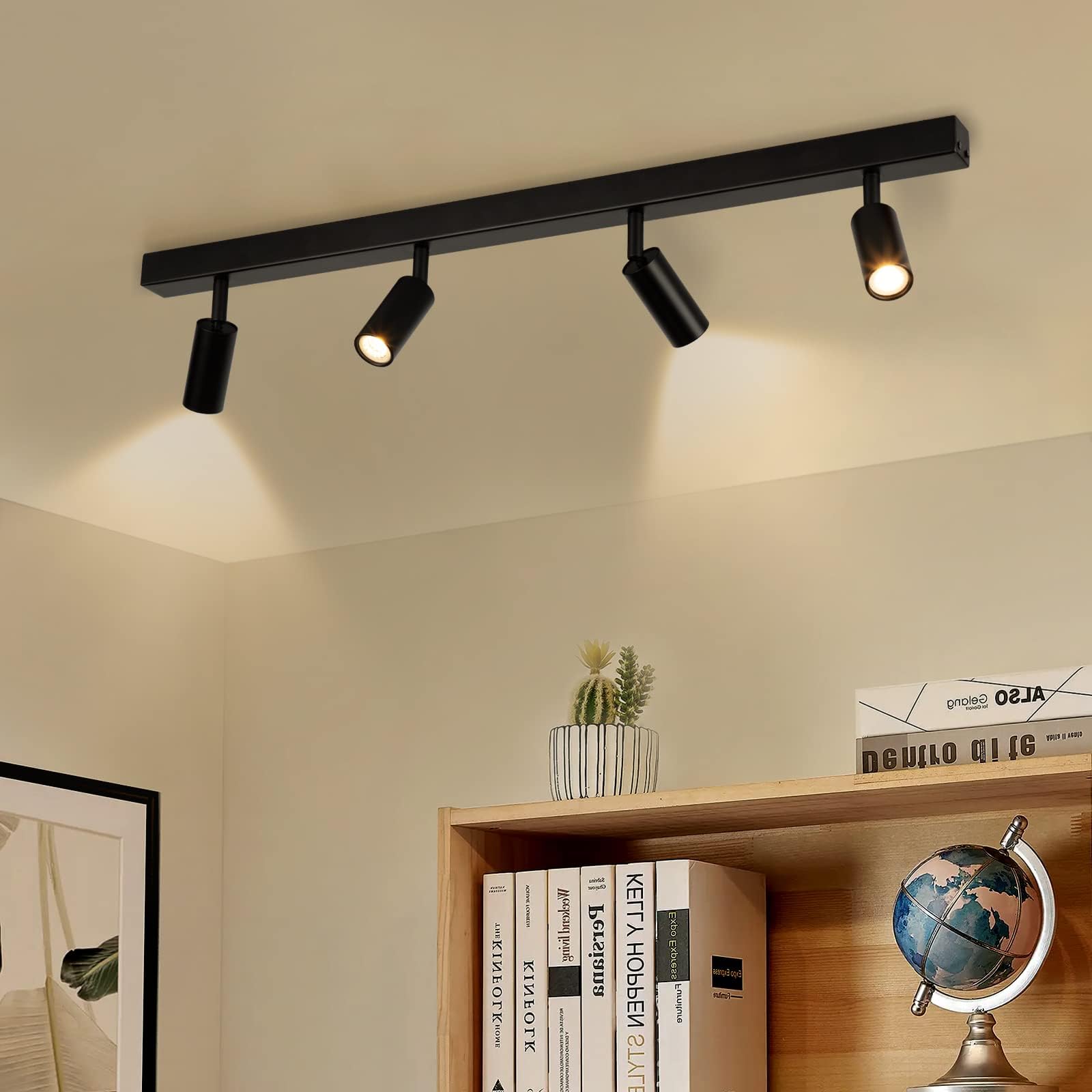 Depuley Luminaire Plafonnier 4 Spots de Plafond LED Orientables ...