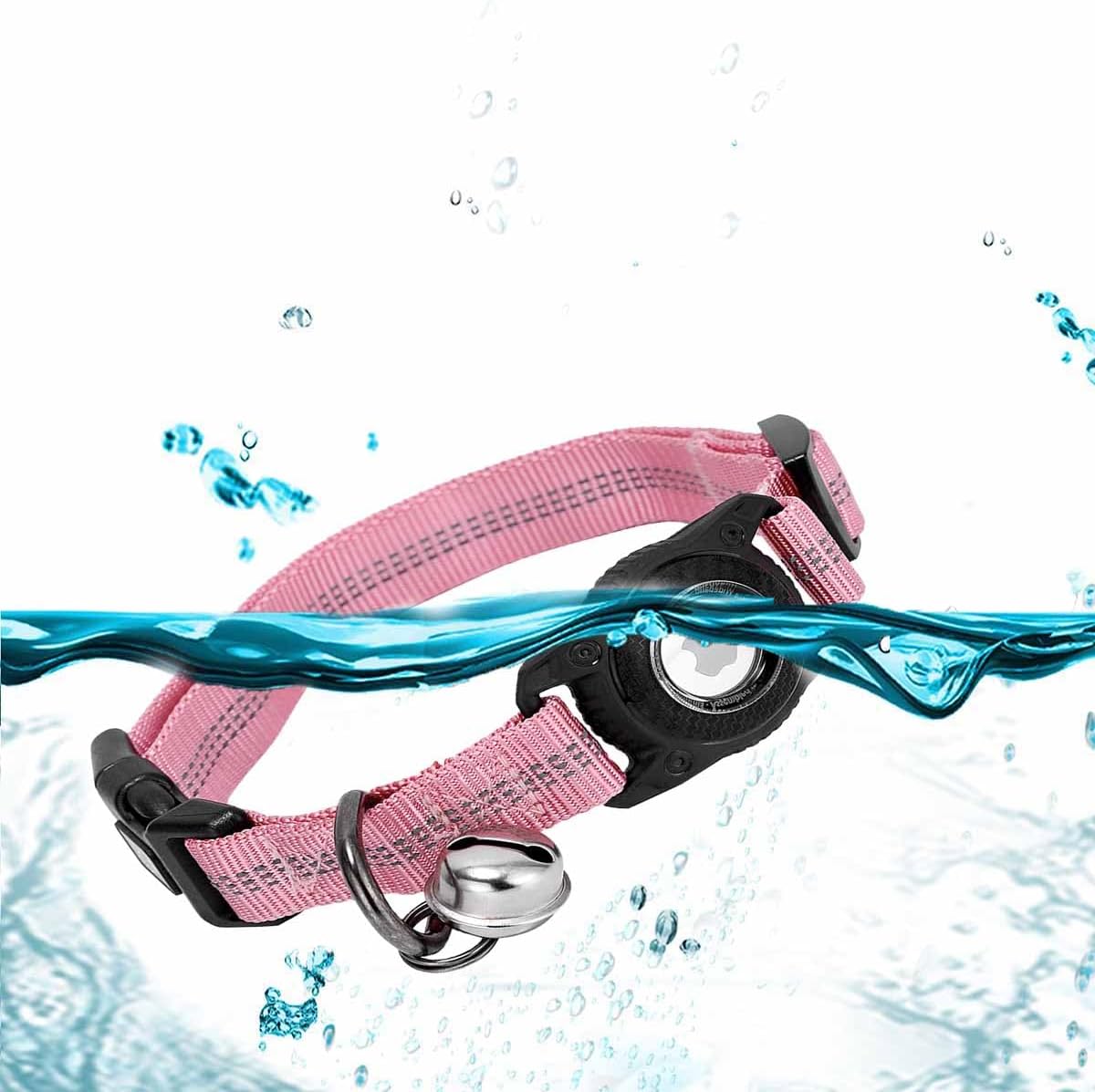 Amazon.com : Airtag Dog Collar Waterproof, Reflective Adjustable Nylon ...