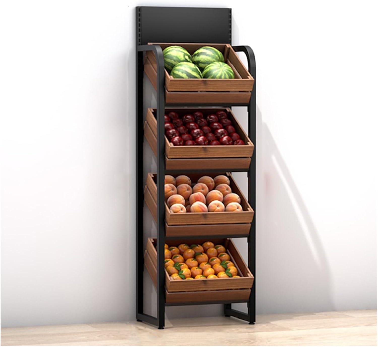 Amazon.com: Retail Display Market Shelf Supermarket Large 4 Layer Snack ...