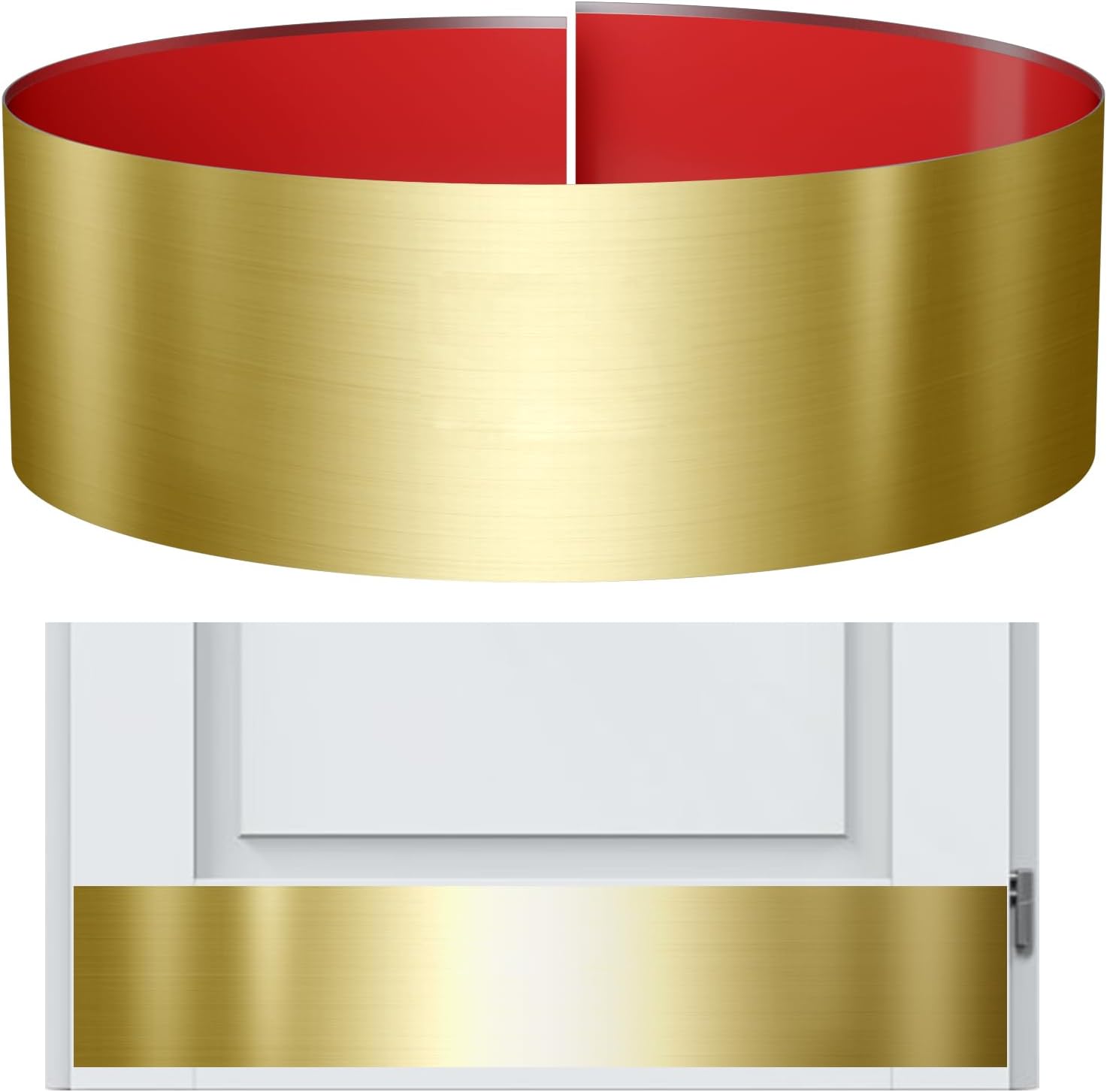 Toe Kick Cover Kickplate Baseboard Plate (Brushed Brass) (4"x 102 ...