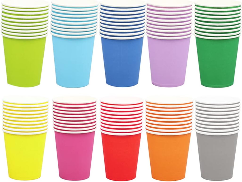 50 Pink Plastic Solo Party Cups | Pack of 50 16oz Disposable Drinking ...
