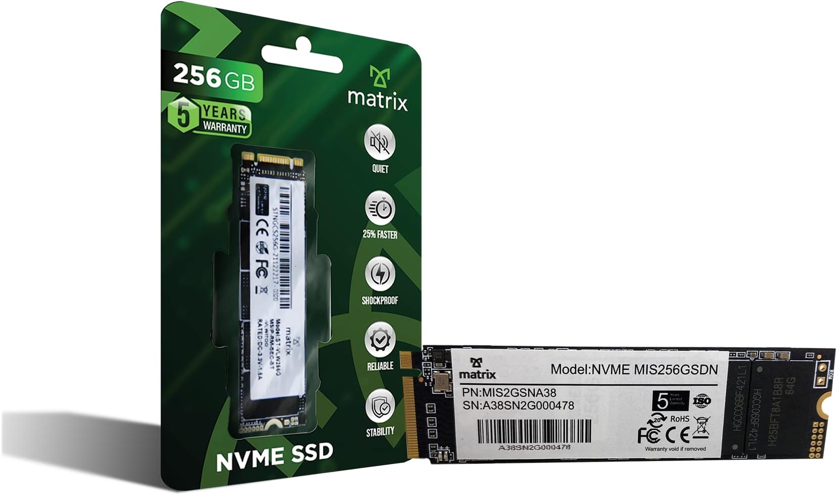 Amazon.in: Buy Matrix 256GB 3D NAND NVMe PCIe 3.0 x 4 Internal Solid ...