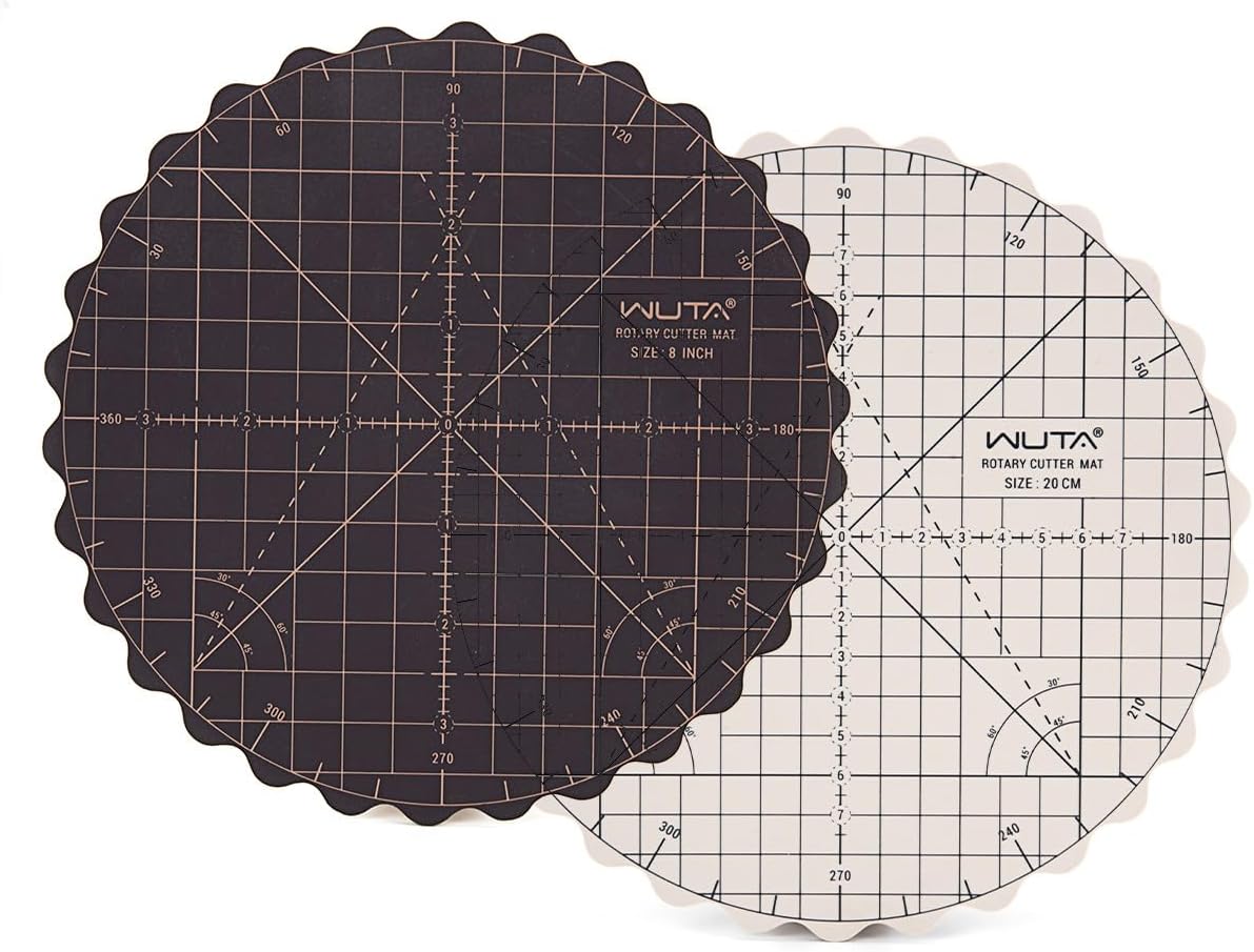 Amazon.com: Healifty Circle Rotary Cutting Mat Round Self Healing ...