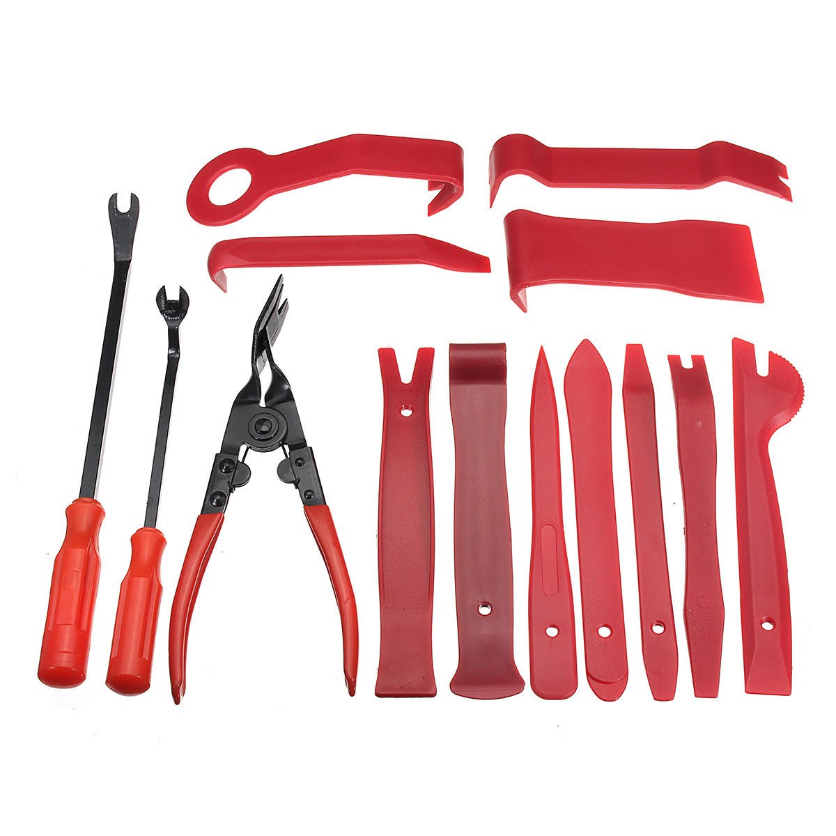 SPA 14Pcs Car Radio Removal Tools Dash Audio Door Plier Clip Panel Trim ...