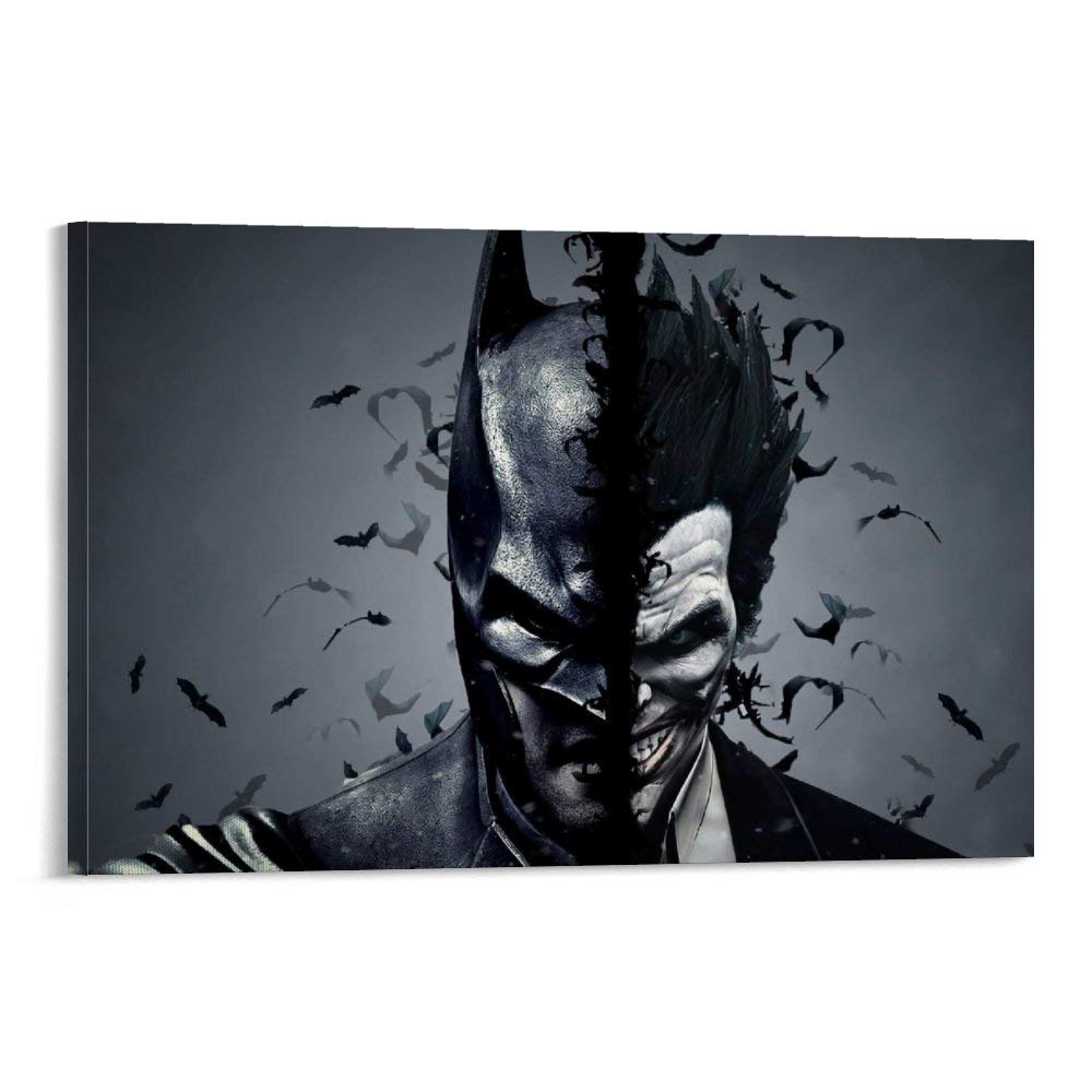 Halv Batman Joker Face