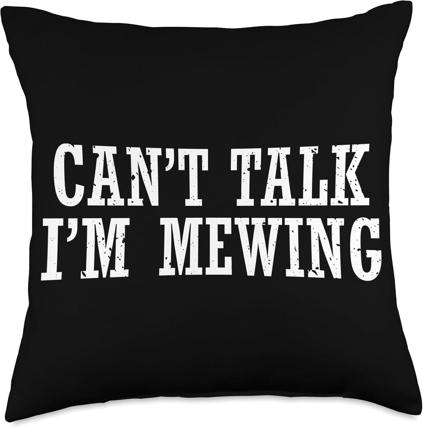 Amazon.com: Can't Talk Im Mewing Meme Facial Tongue Posture Meme Throw ...