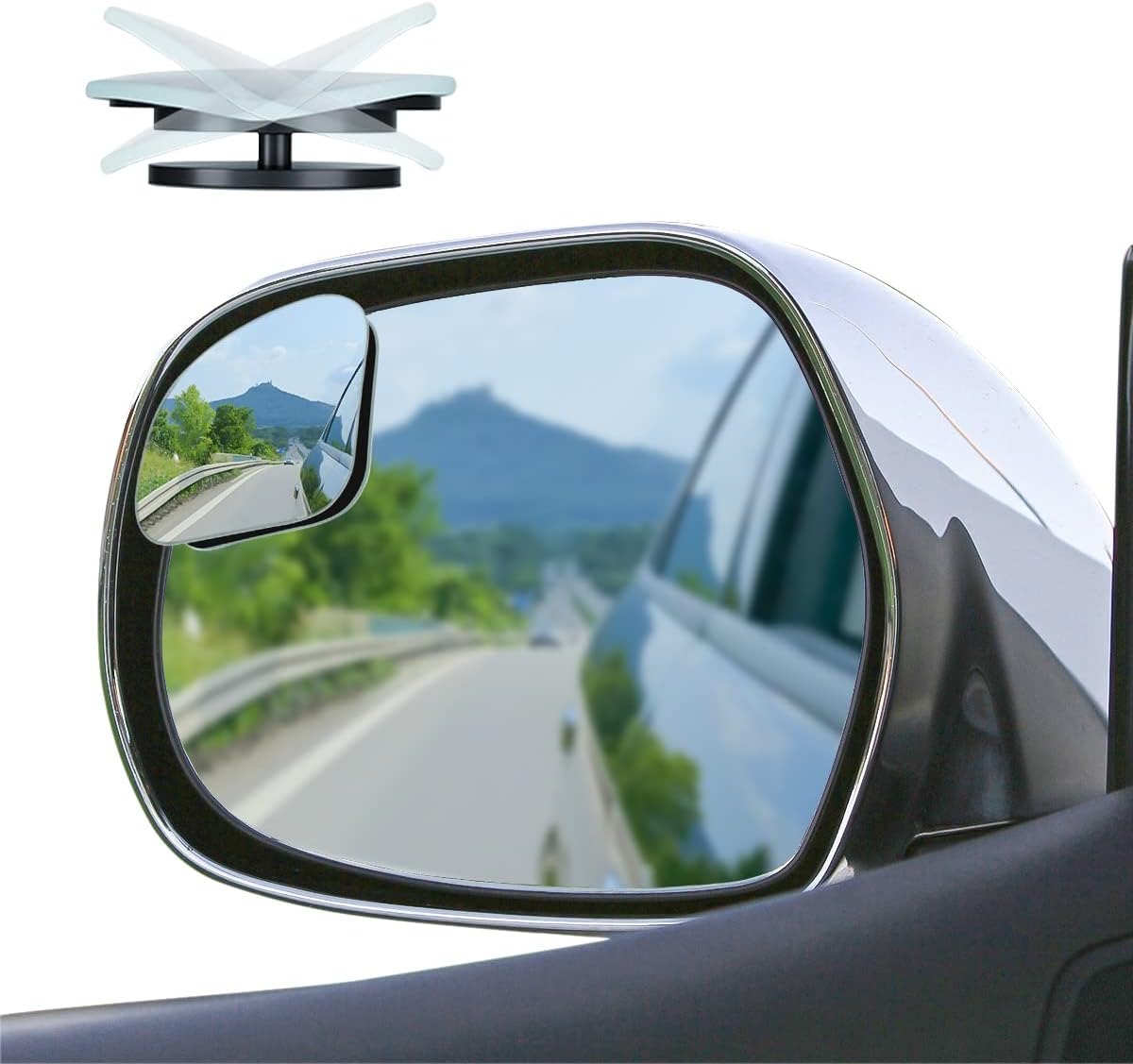 Amazon.com: AUCELI Blind Spot Mirror For Car, Adjustable 360° Wide ...