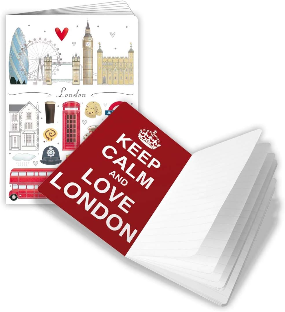 Quire A6 Splendid Notebook - London - 48 Lined Pages - Size - 105mm x ...