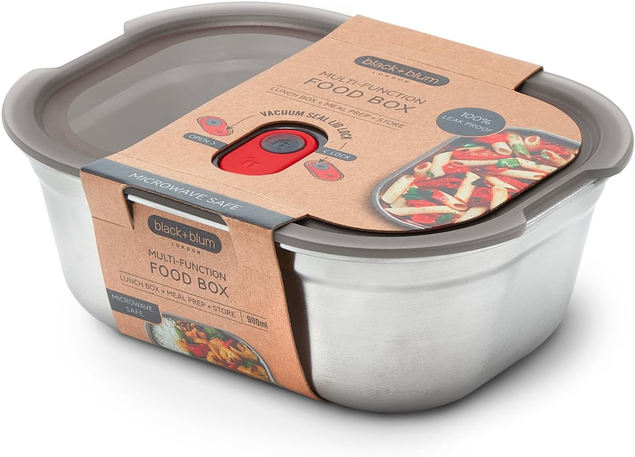 Amazon.com: Bentgo® MicroSteel® Leak-Proof Lunch Box - Microwave-Safe ...