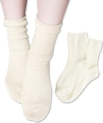 Amazon.co.jp: Chica Hurra Women's Socks, Crew Length, Made in Japan, 9. ...